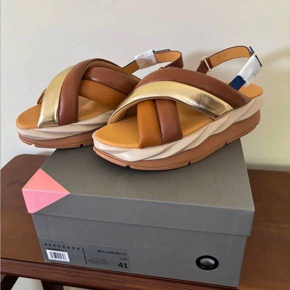 4CCCCEES | Shoes | New 4ccccees Womens Mellow Mela Sandal In Tangold ...